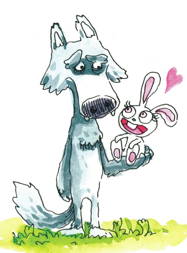 wolf and rabbit by CABINET OF CURIOSITIES on Storybird